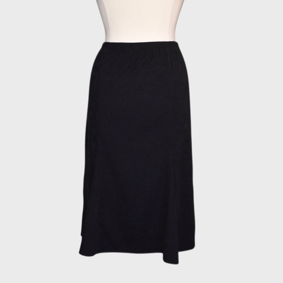 JM Collection | Skirts | Jm Collection Black Godet Midi Skirt | Poshmark